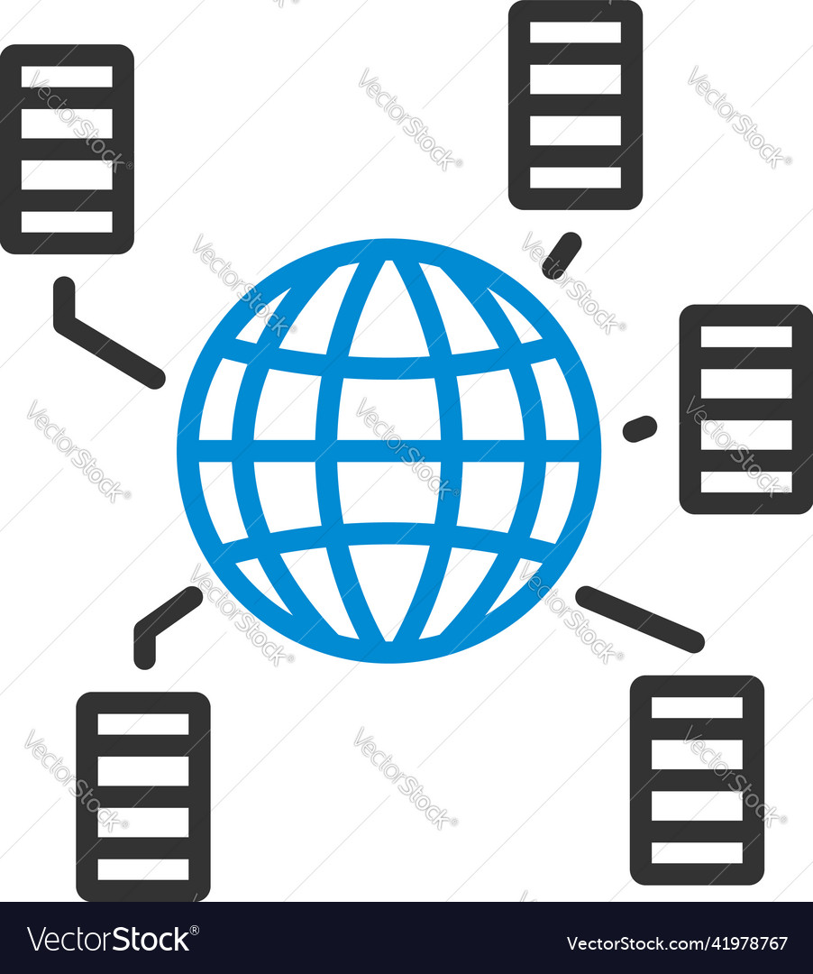 Big data icon Royalty Free Vector Image - VectorStock