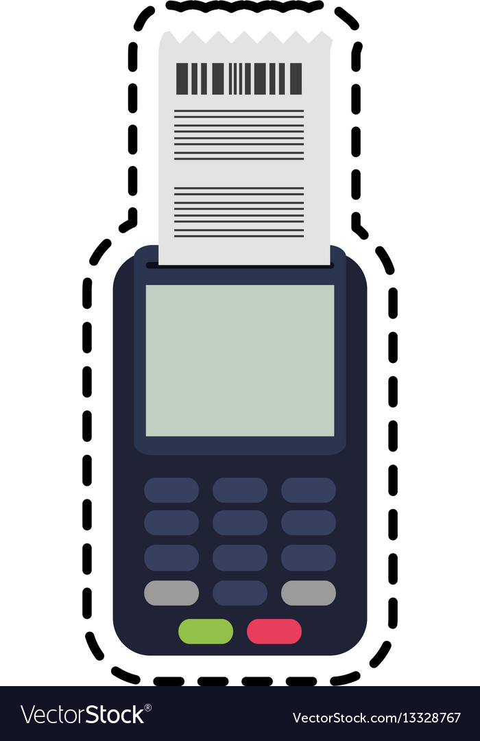 Dataphone device icon Royalty Free Vector Image