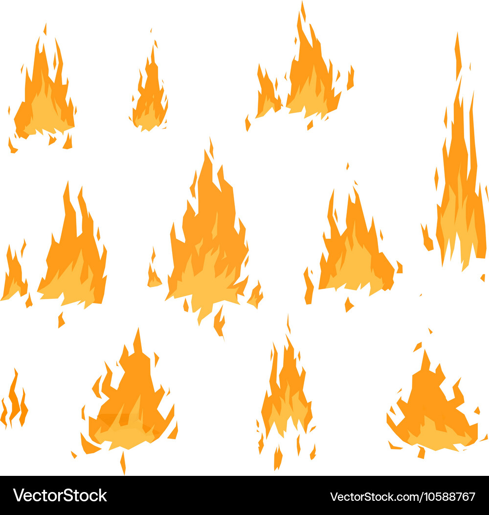 Fire flame Royalty Free Vector Image - VectorStock