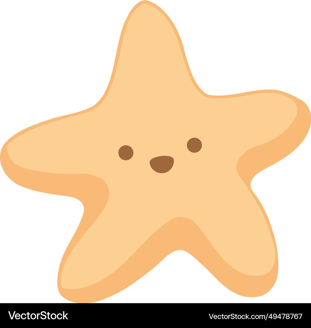 Starfish cartoon animal Royalty Free Vector Image