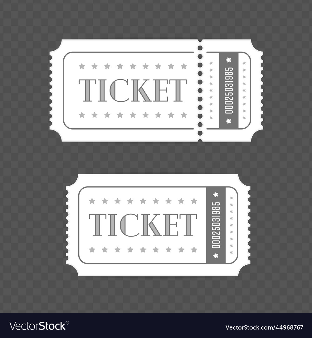 Ticket template Royalty Free Vector Image - VectorStock