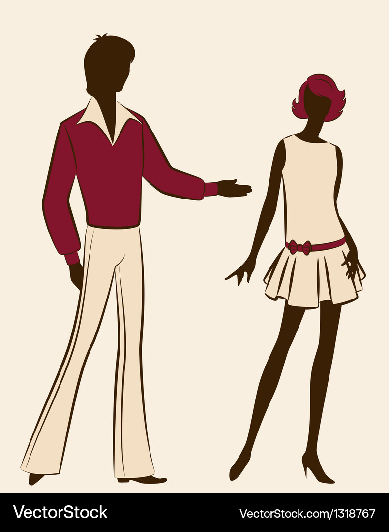 Vintage fashion model Royalty Free Vector Image