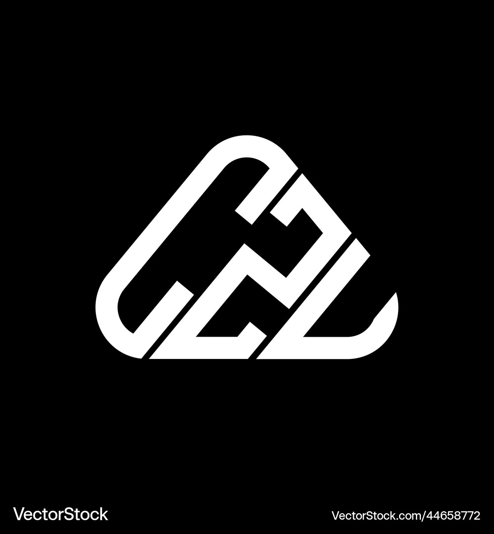 Czu letter logo creative design with graphic czu Vector Image