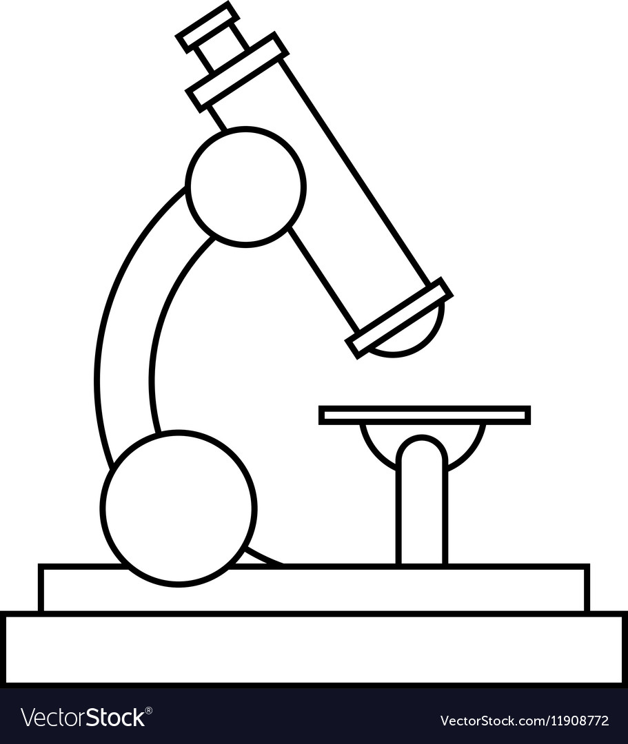 Isolated microscope design Royalty Free Vector Image