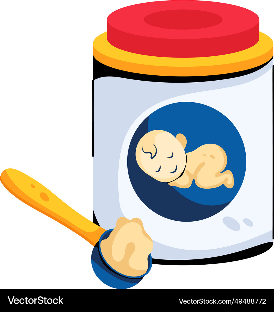 Powder milk Royalty Free Vector Image - VectorStock