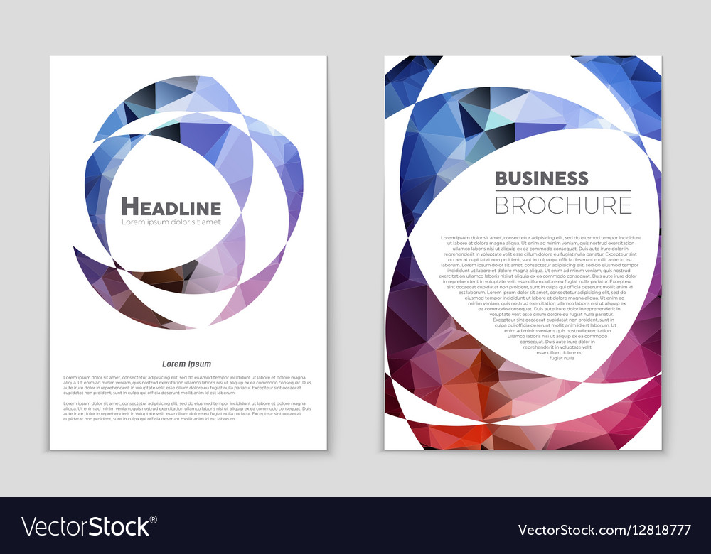 Abstract layout background set for art Royalty Free Vector