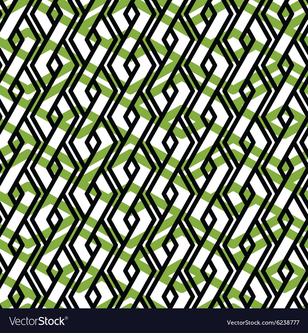 Bright Rhythmic Textured Endless Pattern Green Vector Image
