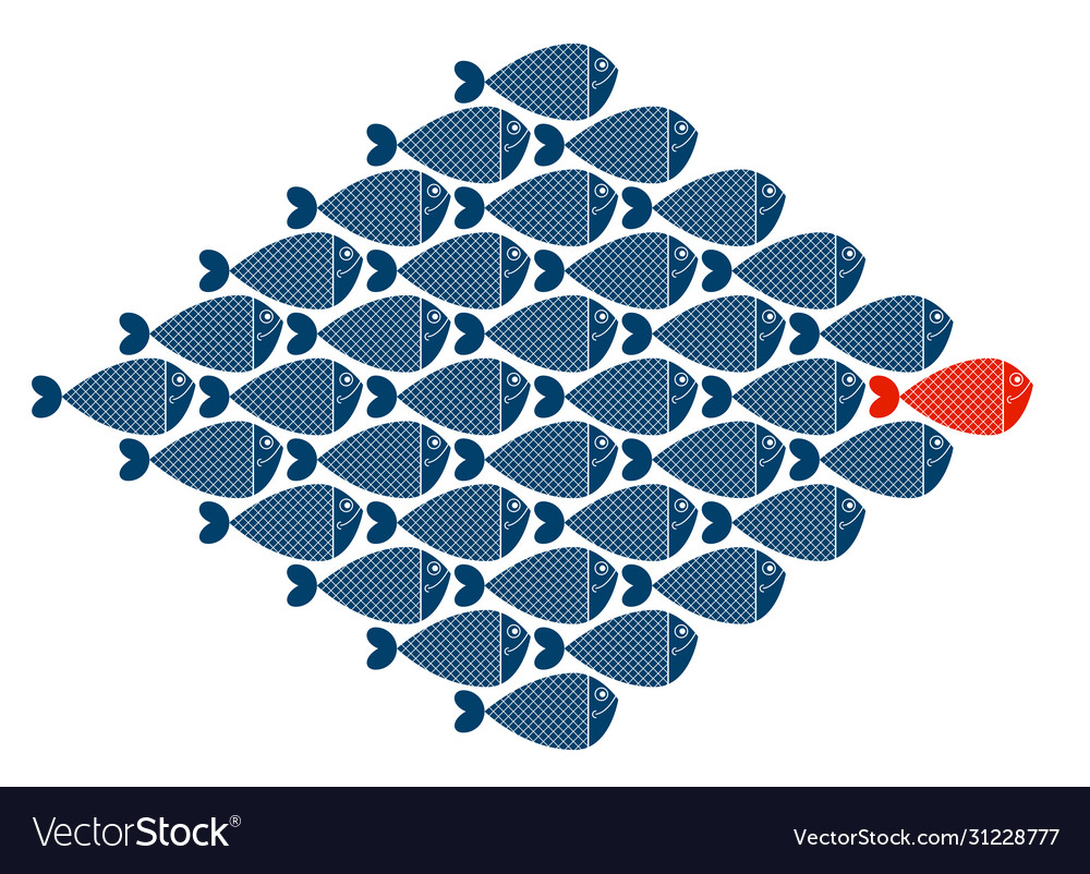 Business team leader concept shown with cartoon Vector Image