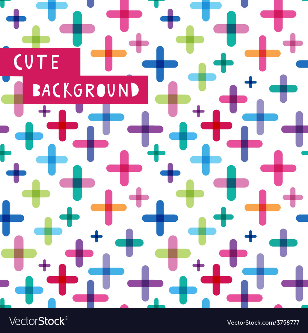 Color abstract seamless pattern Royalty Free Vector Image