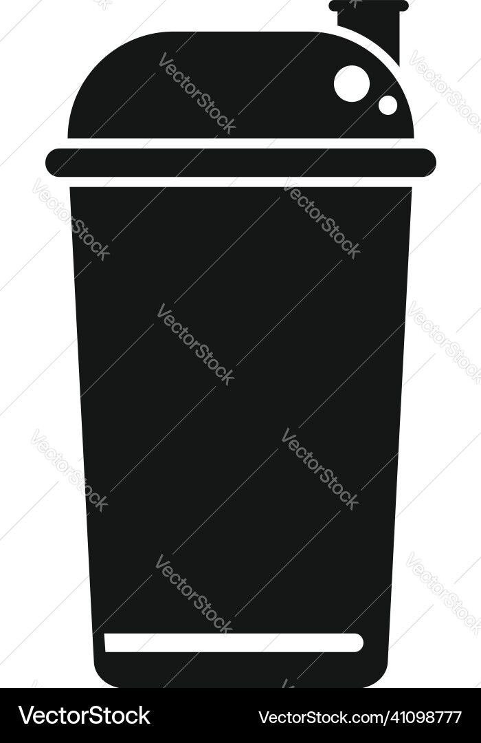 Creatine powder icon simple nutrition Royalty Free Vector