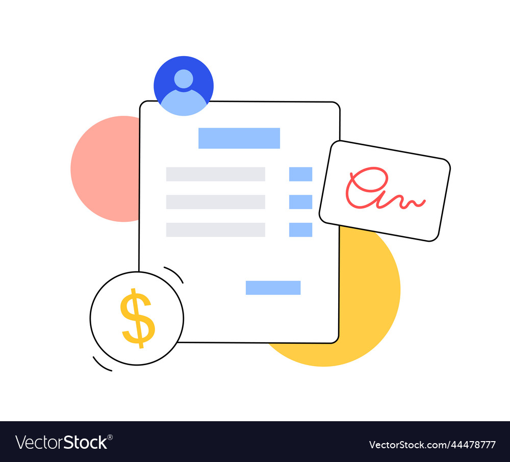 Receipt document form Royalty Free Vector Image