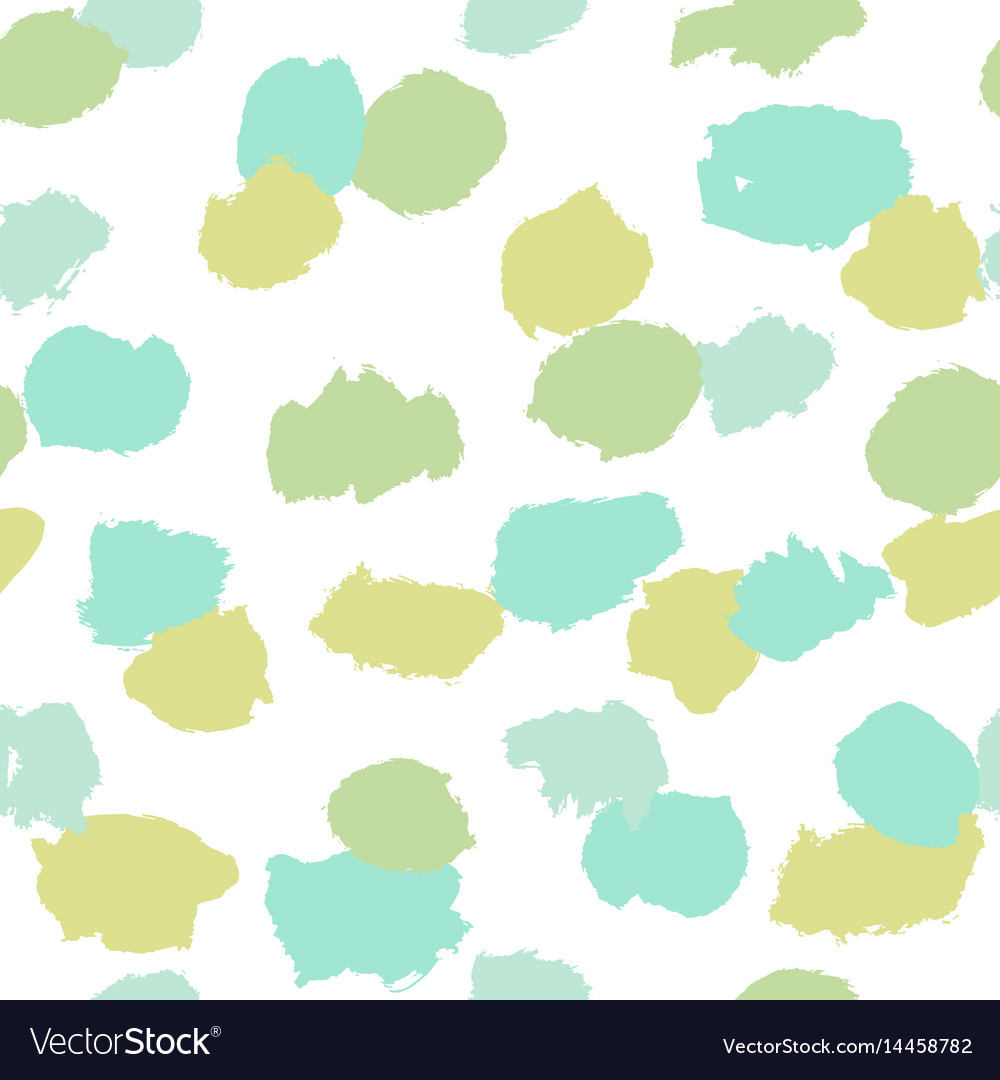 Paint objects grunge seamless pattern Royalty Free Vector