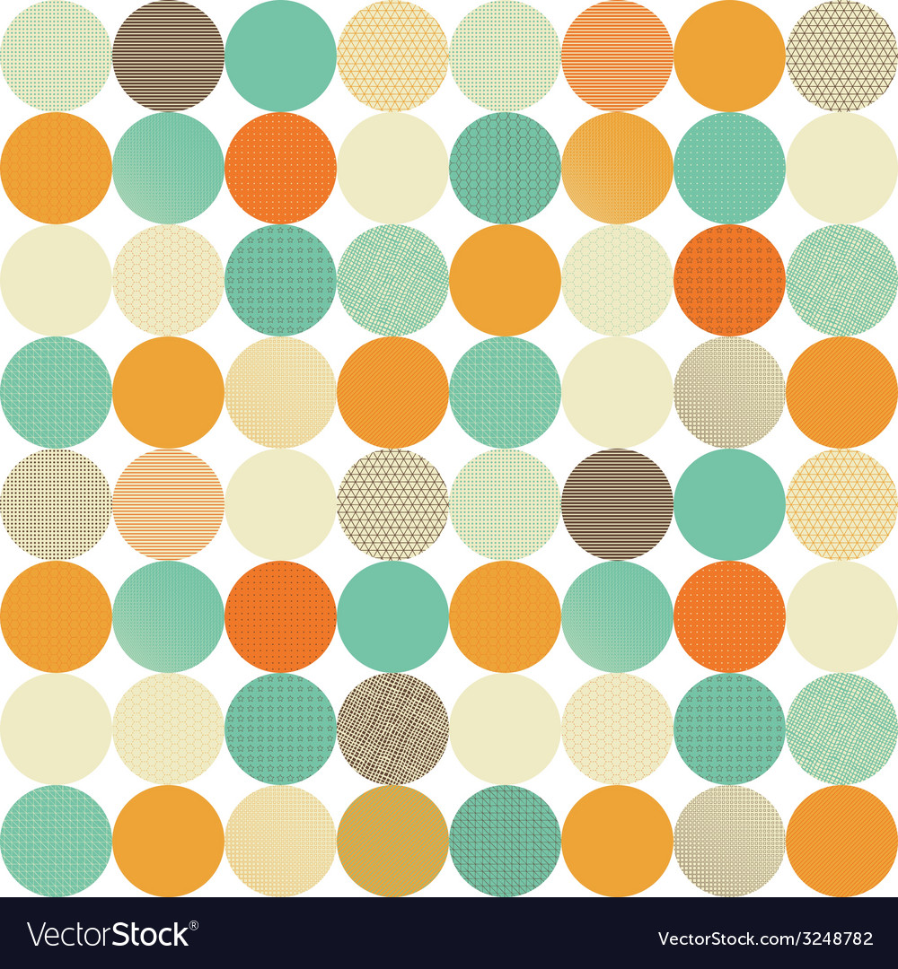 Seamless pattern circles Royalty Free Vector Image