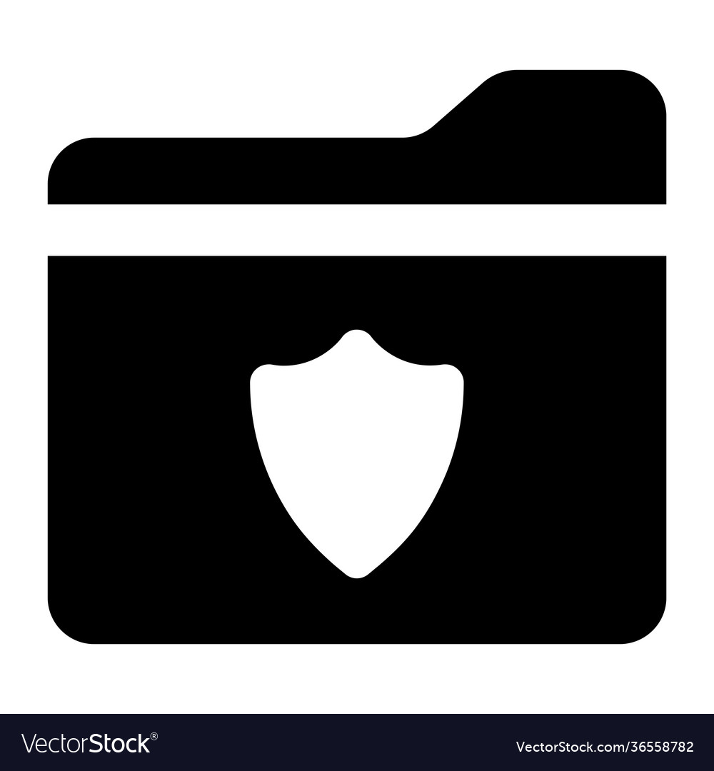 Secure folder Royalty Free Vector Image - VectorStock