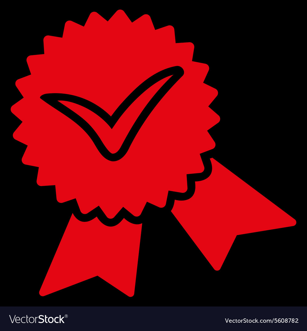 Validation seal icon from competition success Vector Image