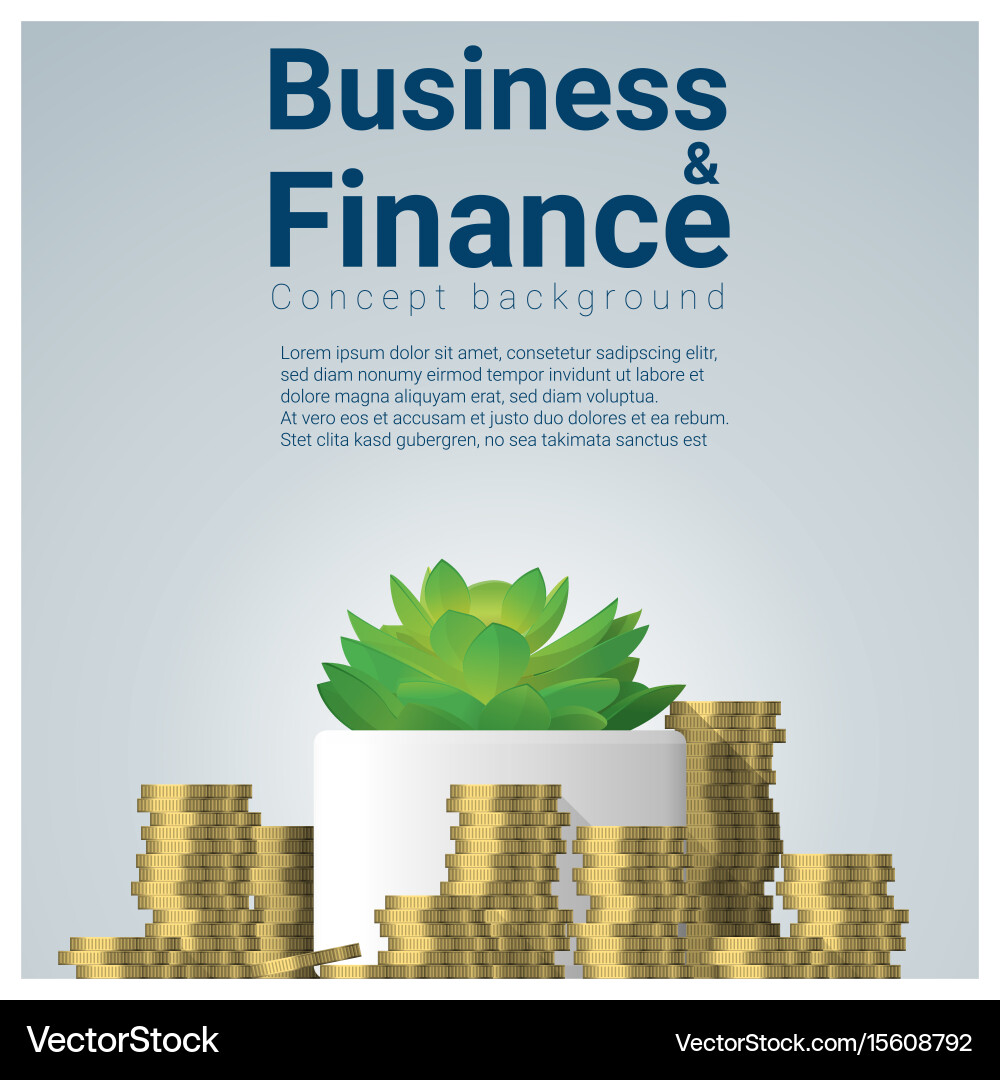 Business and finance concept background Royalty Free Vector