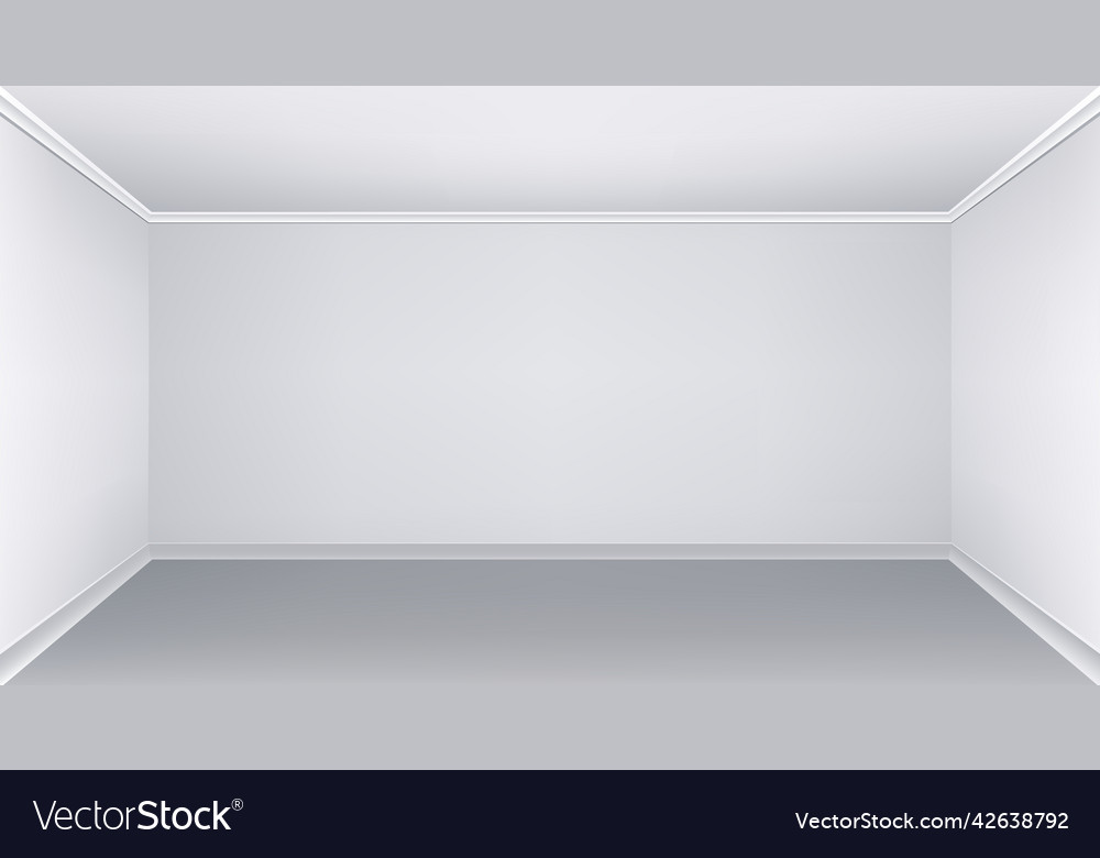 Empty hall wall Royalty Free Vector Image - VectorStock