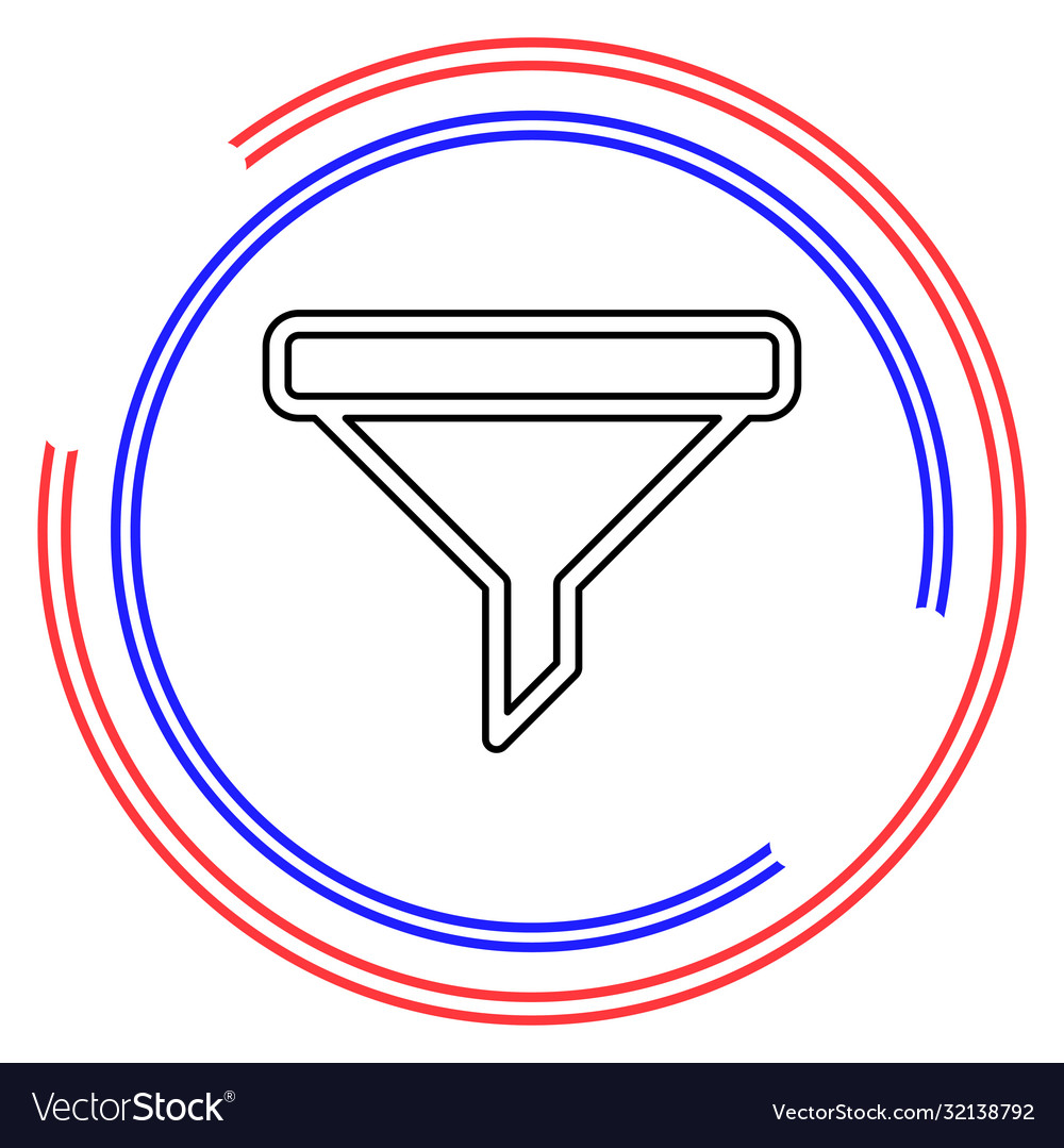 Filter icon Royalty Free Vector Image - VectorStock