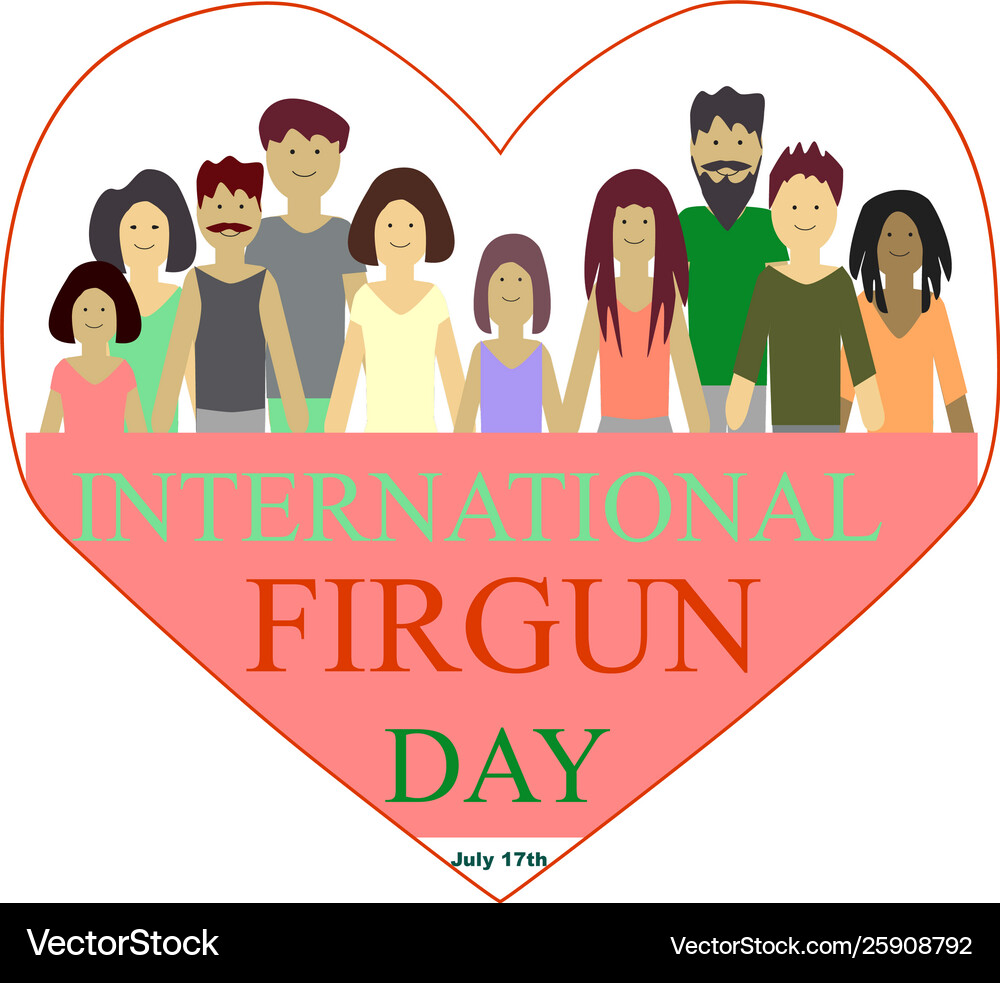 International firgun day Royalty Free Vector Image
