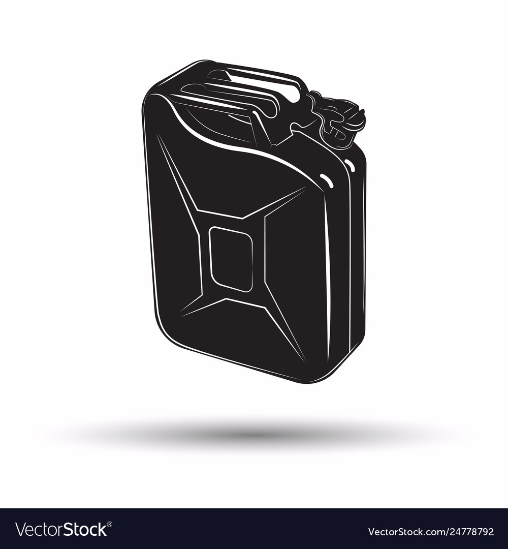 Monochrome petrol canister icon Royalty Free Vector Image Monochrome petrol canister icon Royalty Free Vector Image
