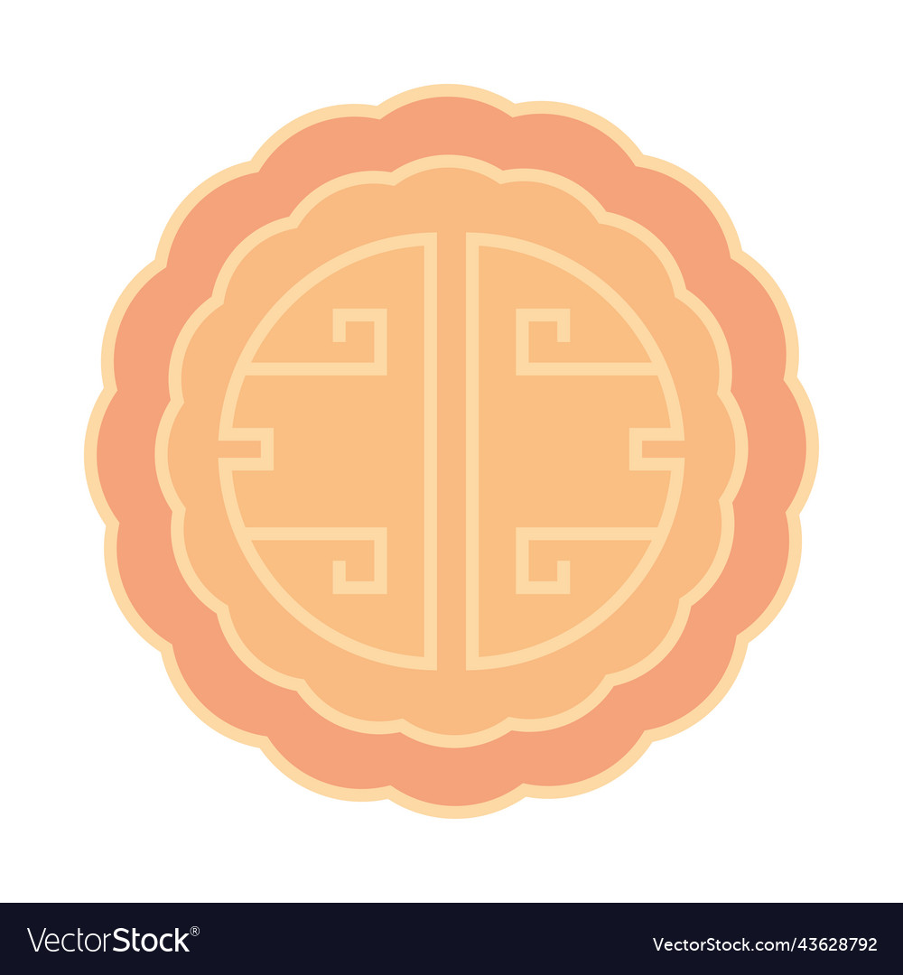 Mooncake sweet icon Royalty Free Vector Image - VectorStock