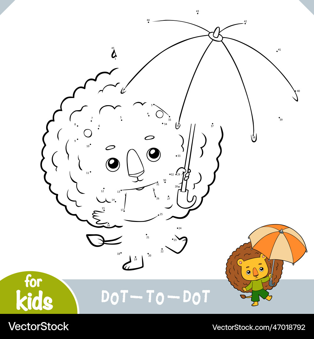 Numbers game education game for children cute Vector Image