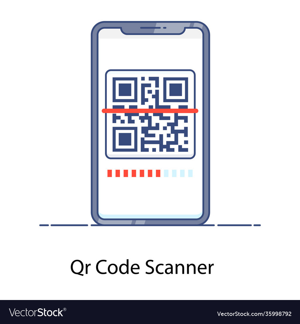 Qr scanner code Royalty Free Vector Image - VectorStock