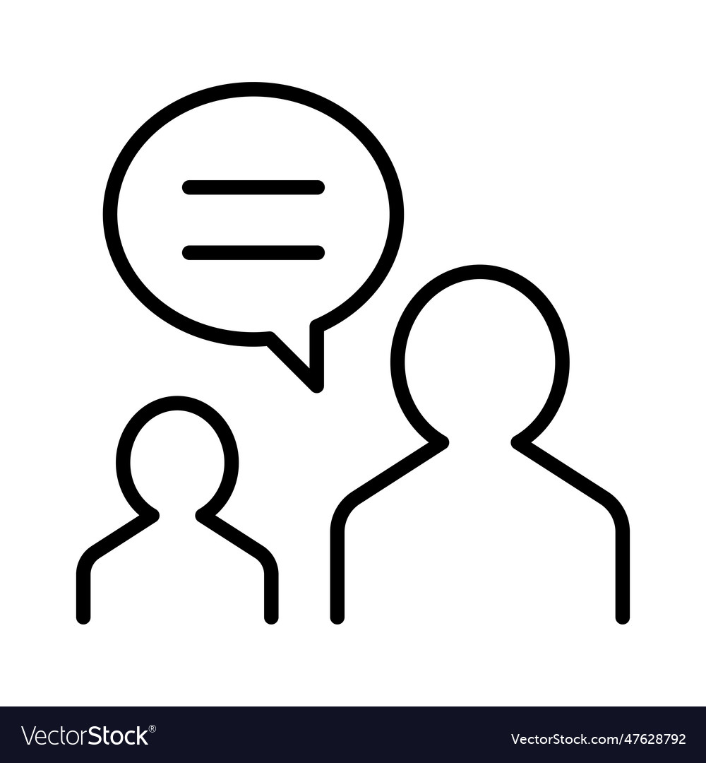Talking icon Royalty Free Vector Image - VectorStock