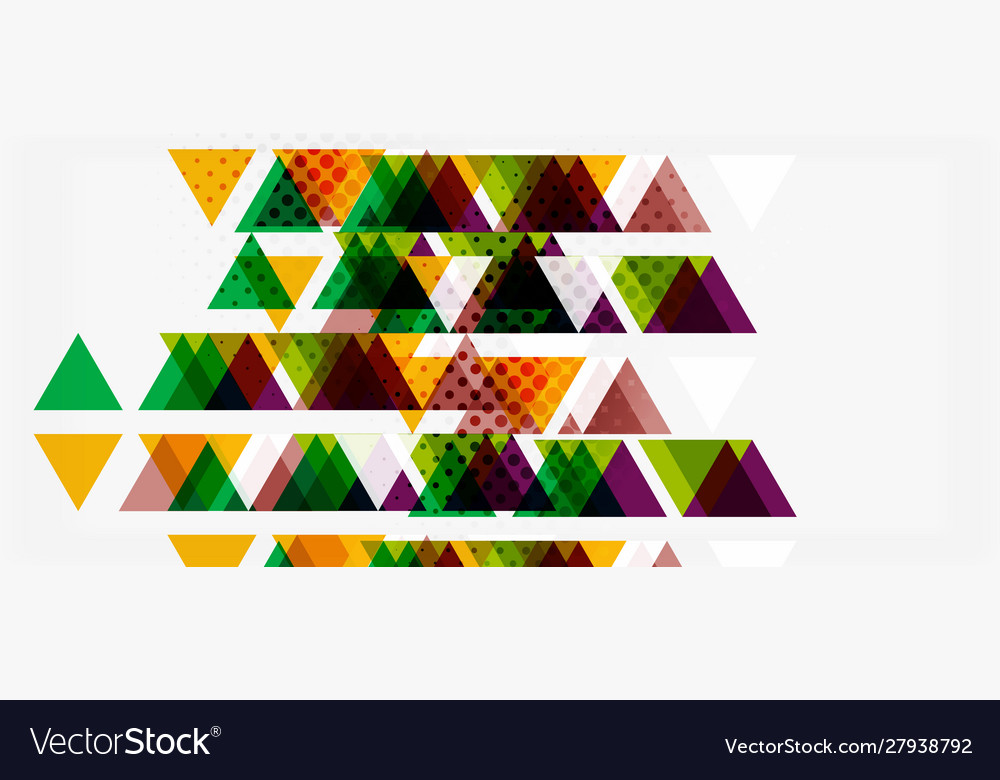 Triangle geometric abstract composition Royalty Free Vector