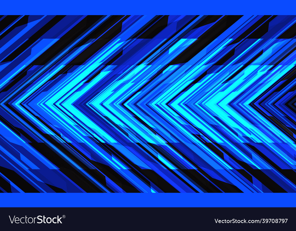 Abstract blue cyber arrow direction geometric Vector Image Abstract blue cyber arrow direction geometric Vector Image