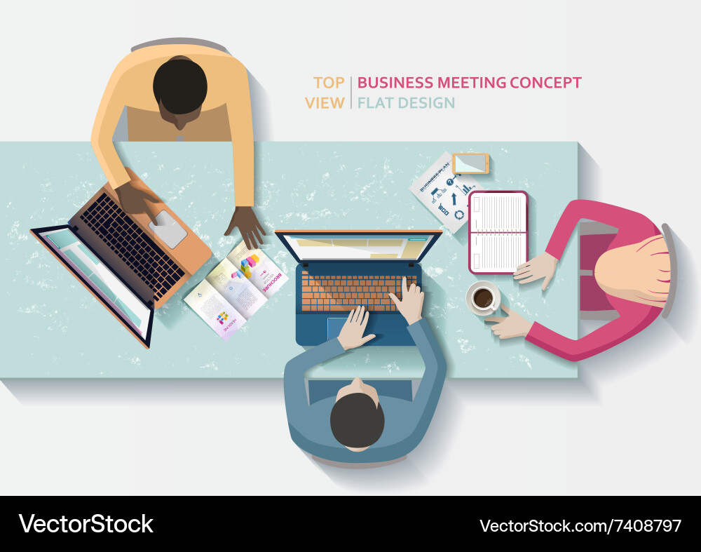 Business meeting concept Royalty Free Vector Image