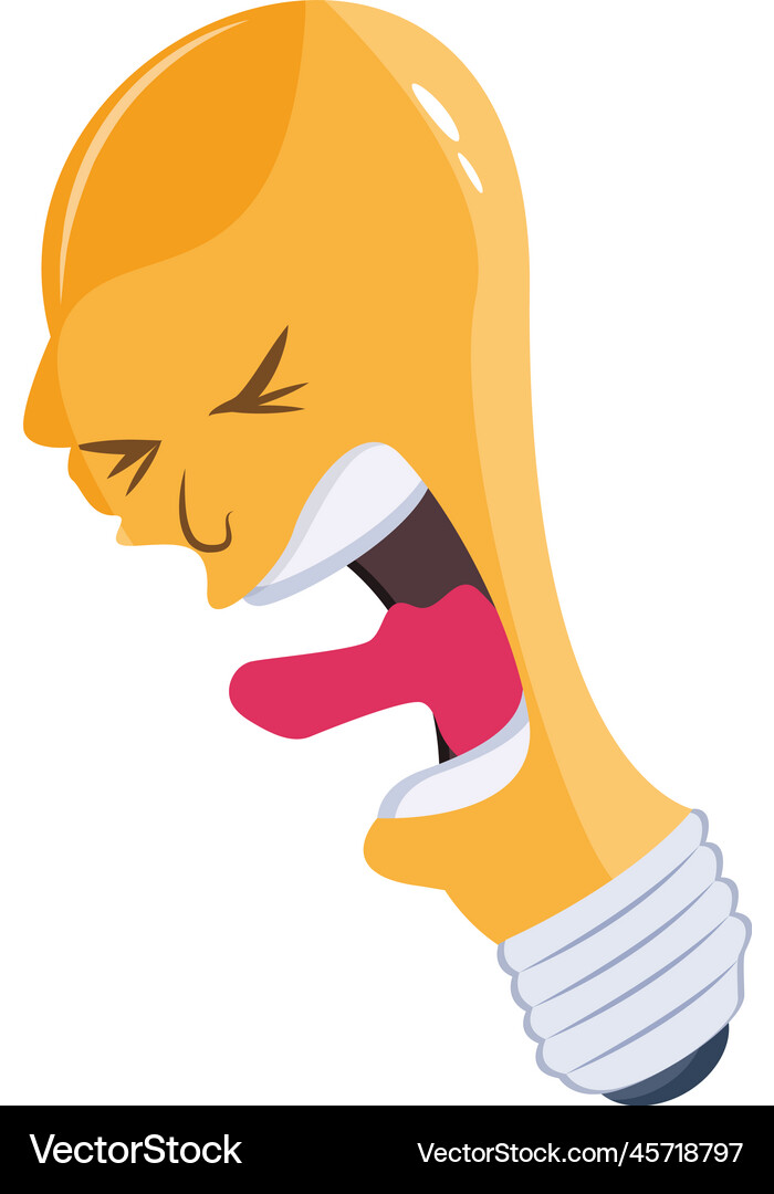 Cute bulb Royalty Free Vector Image - VectorStock