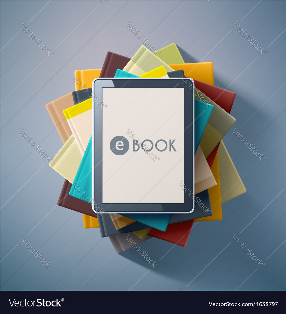 E-Book Royalty Free Vector Image - VectorStock