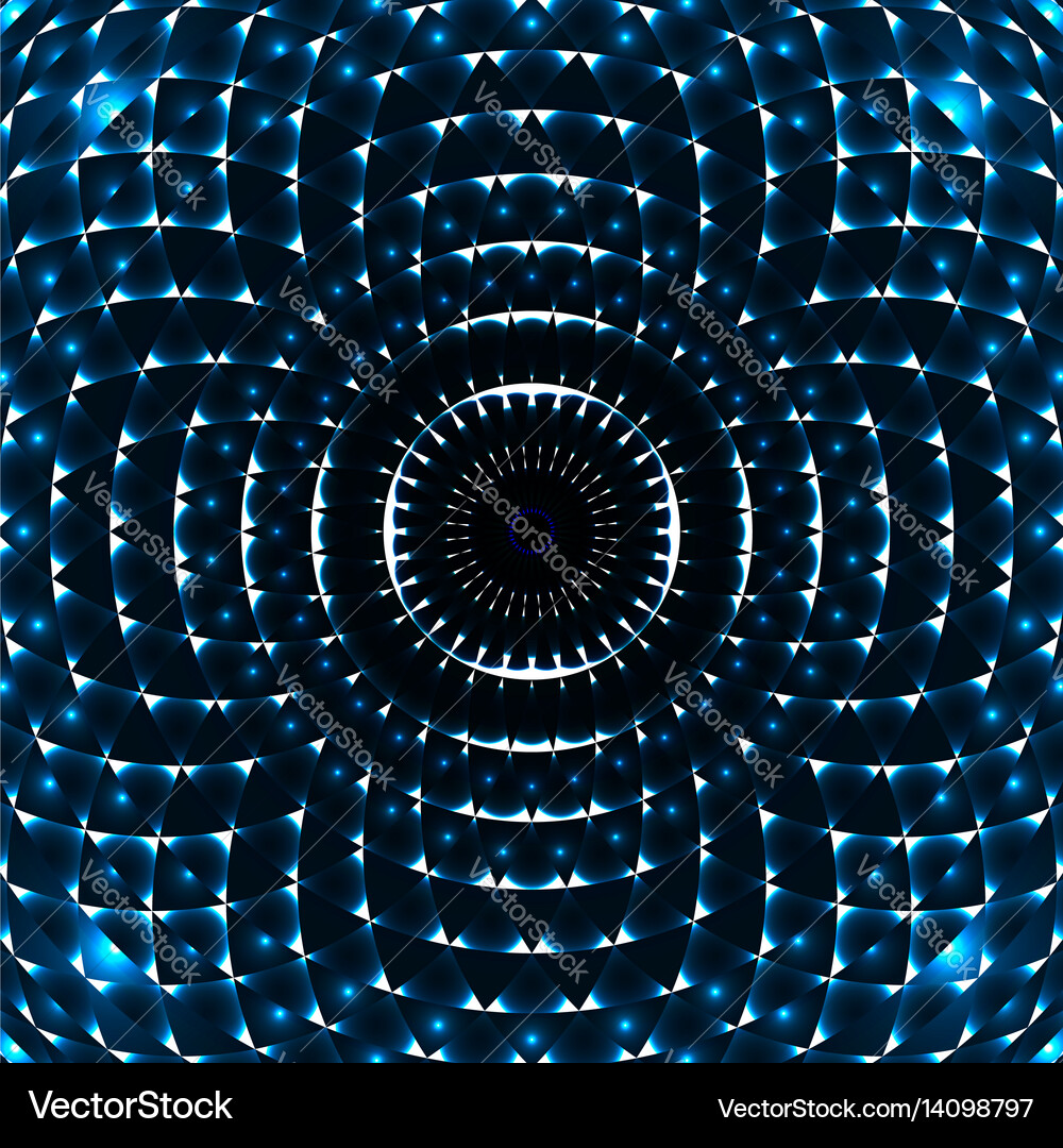 Geometric eye mandala colorful design element Vector Image