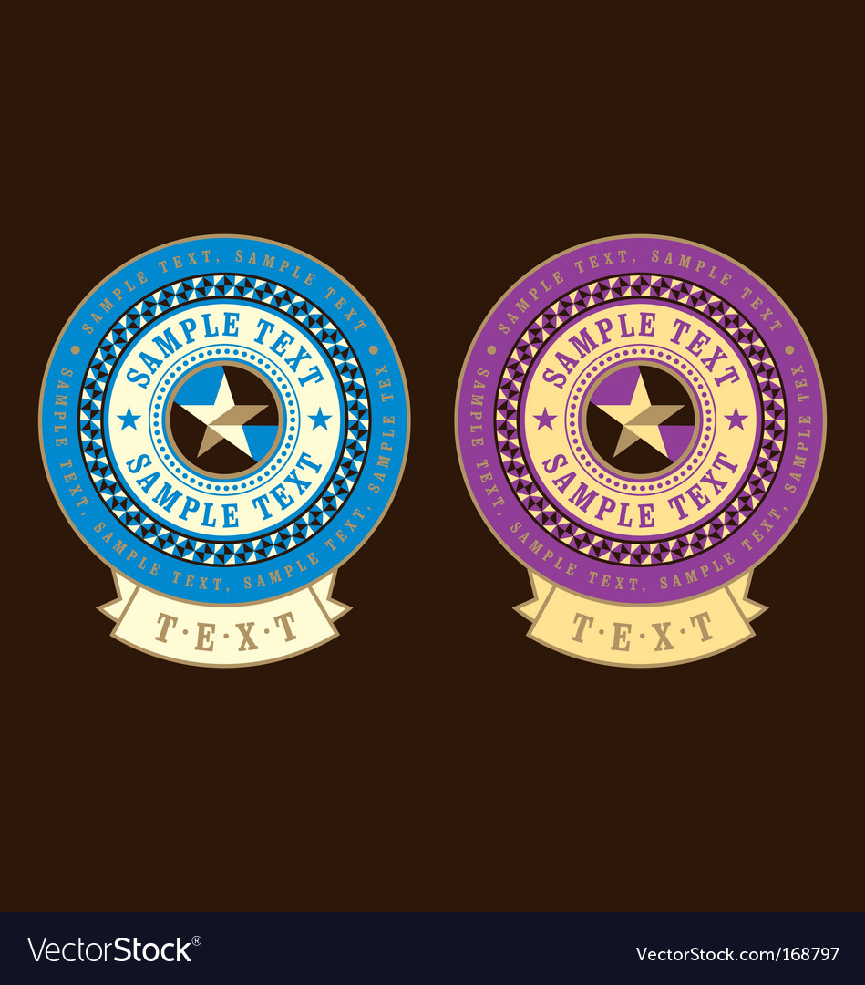 Labels Royalty Free Vector Image - VectorStock