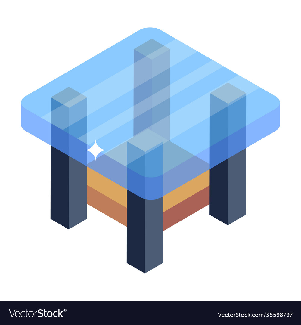 Square table Royalty Free Vector Image - VectorStock