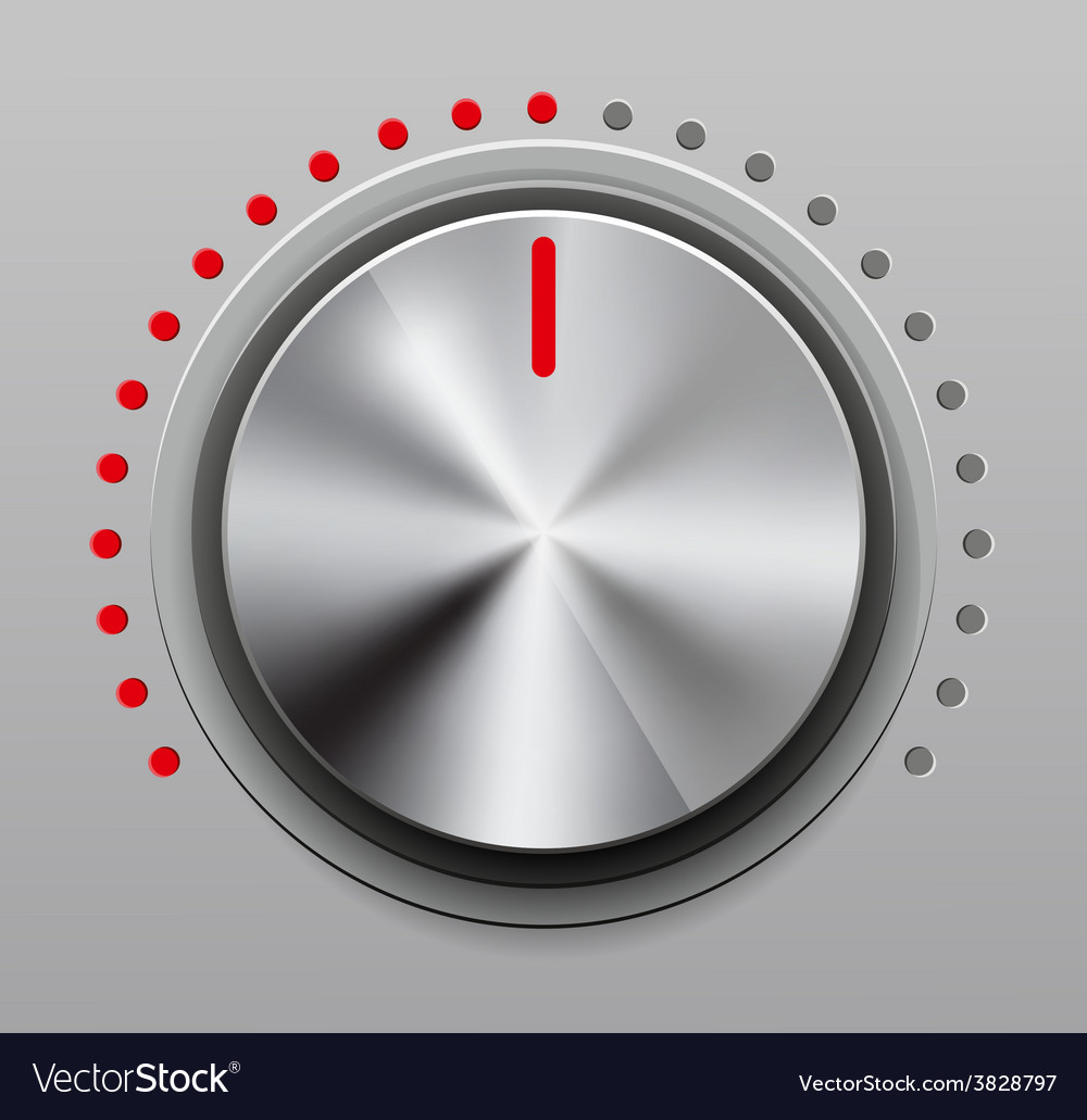 Volume knob Royalty Free Vector Image - VectorStock