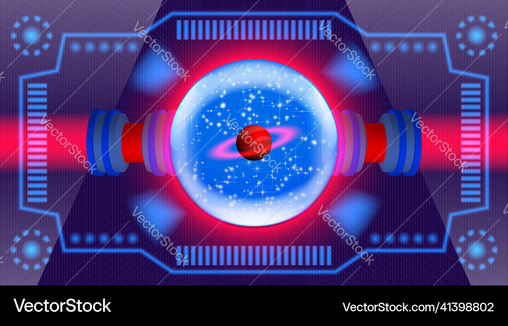 Abstract futuristic screen glass transparent Vector Image