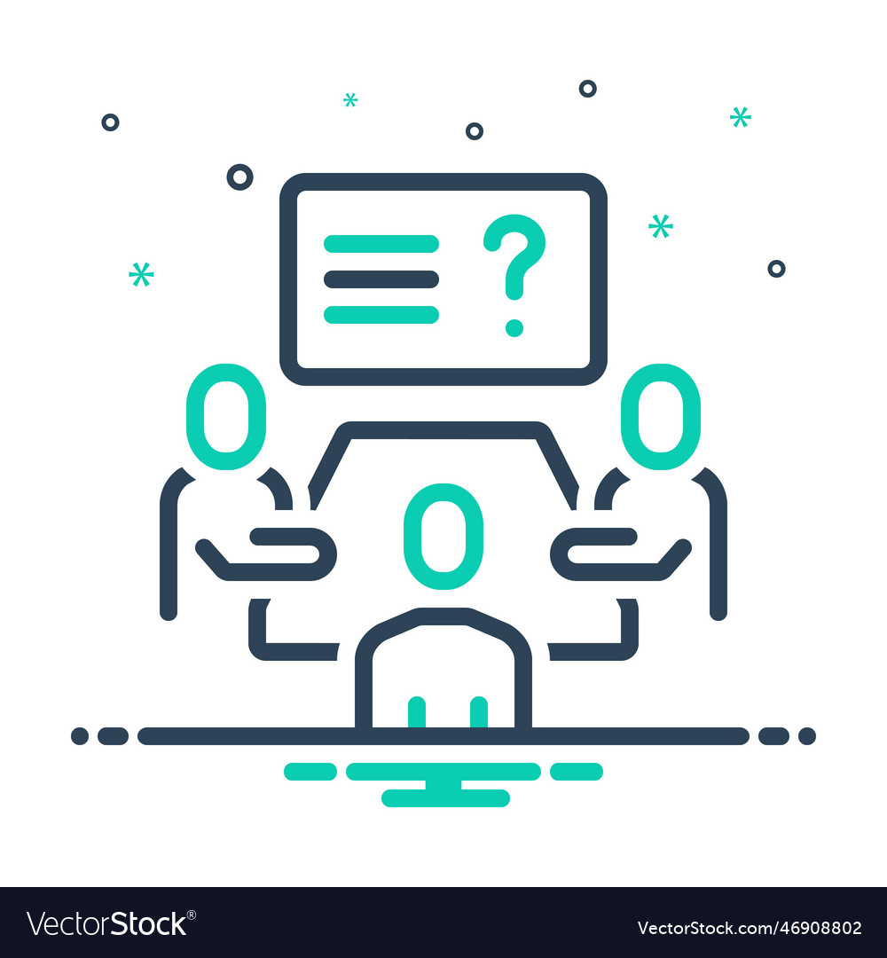 Discussions Royalty Free Vector Image - VectorStock