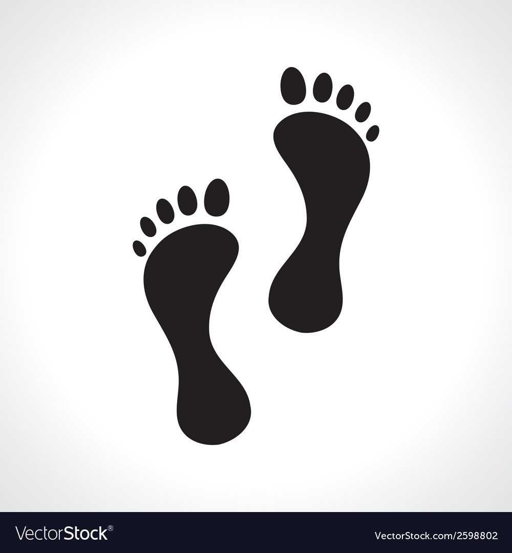 Footprints Royalty Free Vector Image - VectorStock