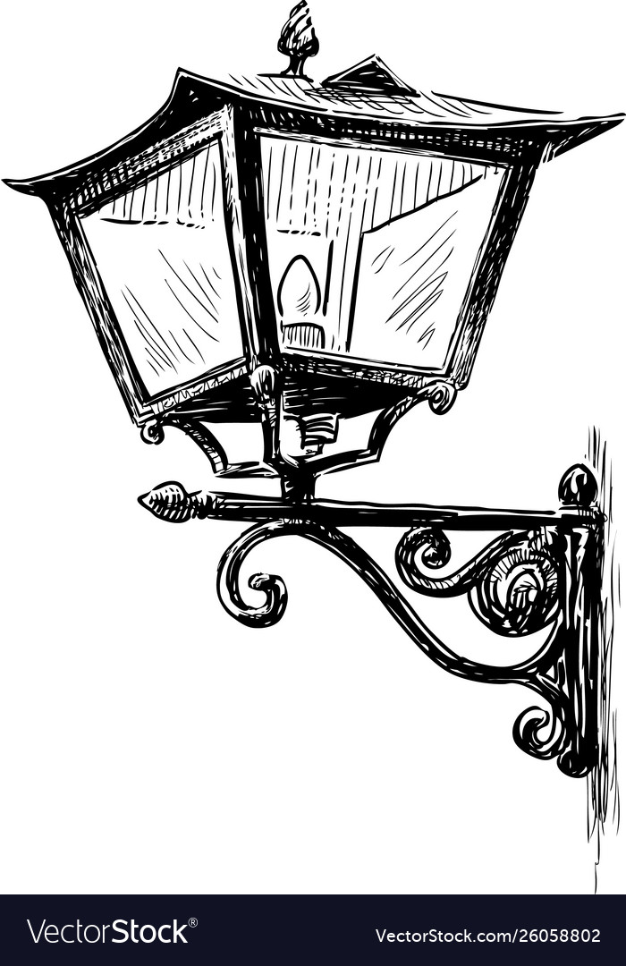 Old lantern Royalty Free Vector Image - VectorStock