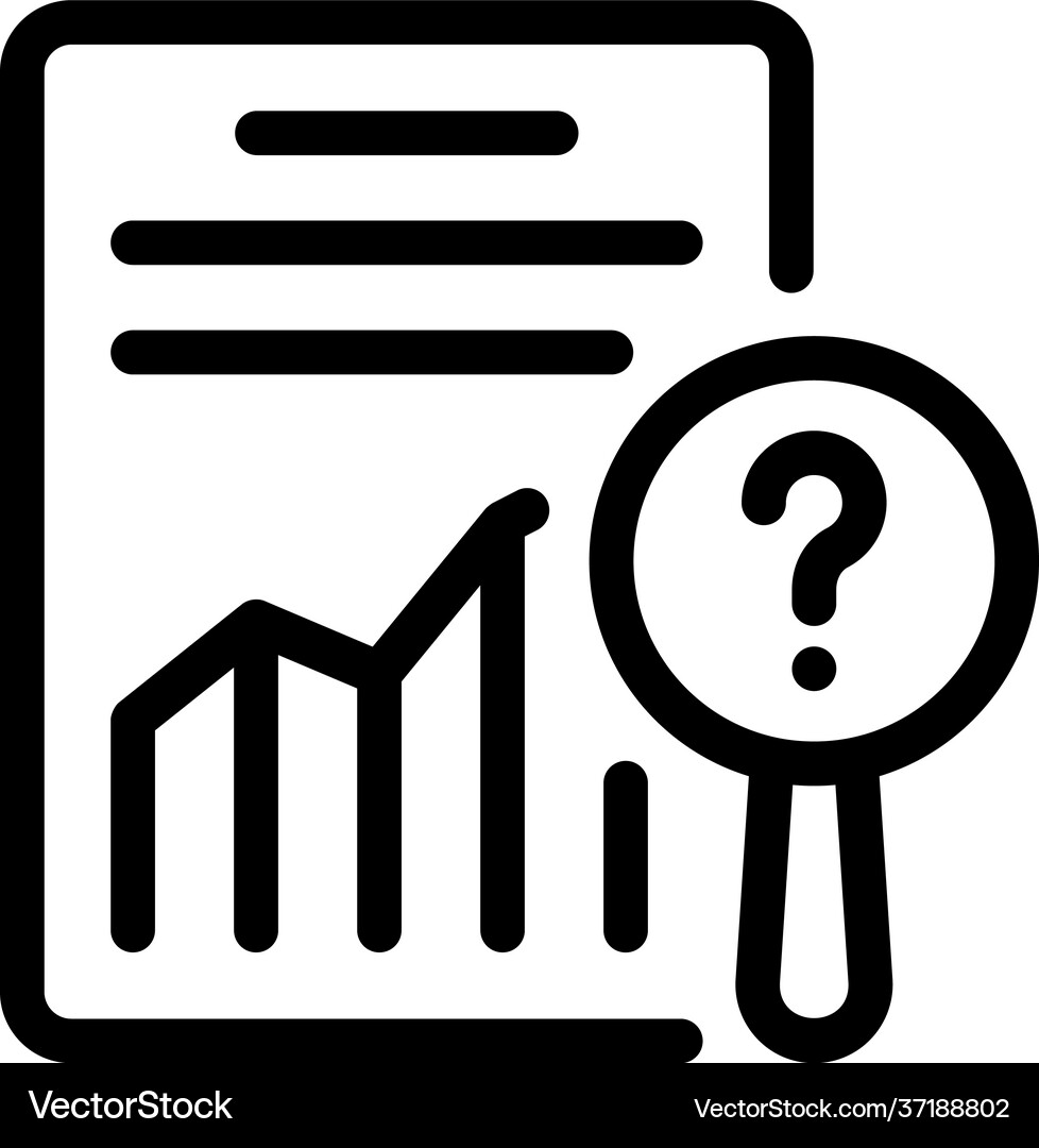 Unknown analysis Royalty Free Vector Image - VectorStock