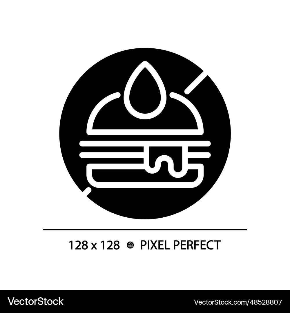 2d simple glyph style junk food icon Royalty Free Vector