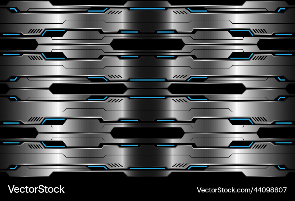 Abstract technology futuristic metallic cyber Vector Image