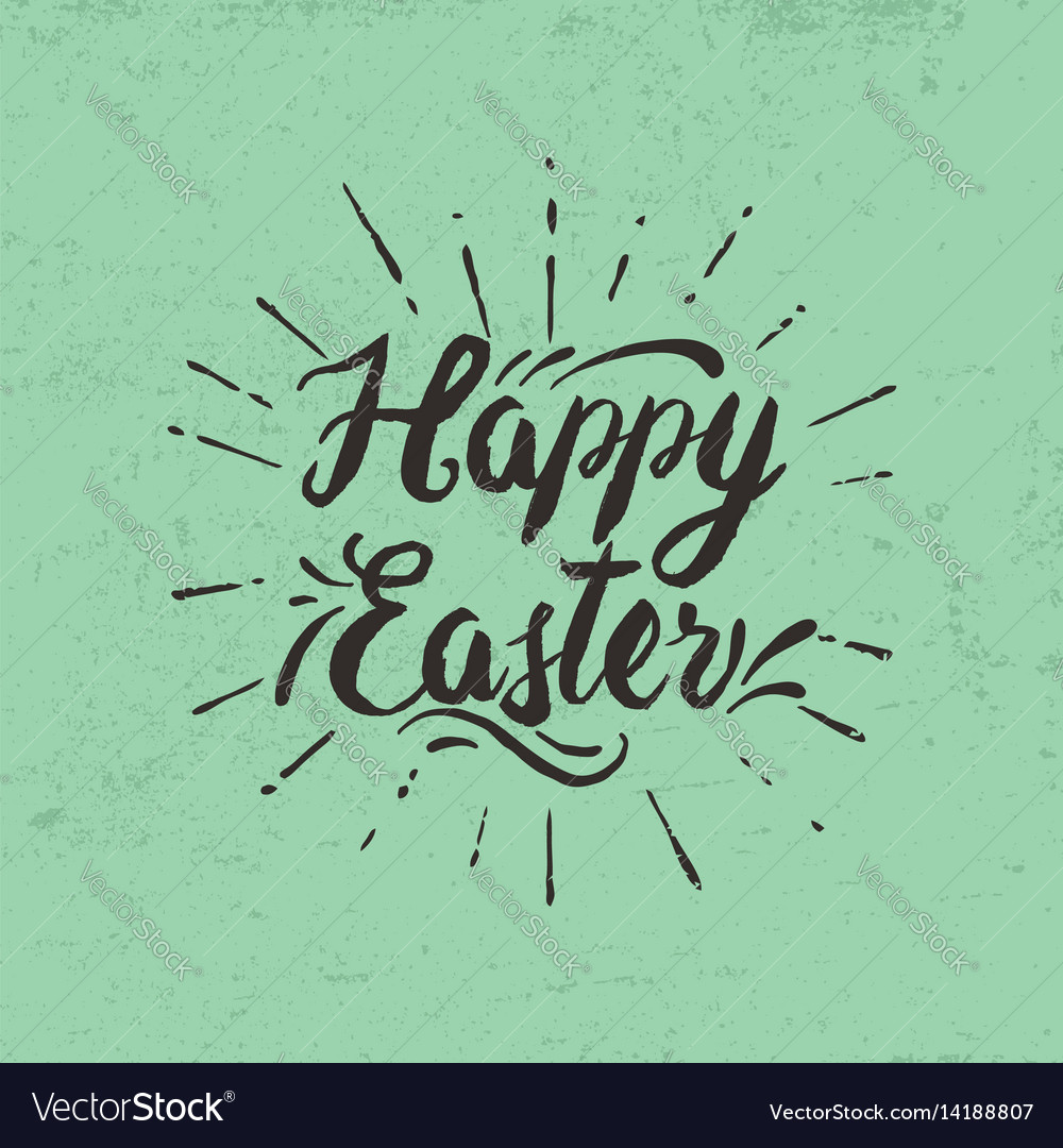 Happy easter Royalty Free Vector Image - VectorStock
