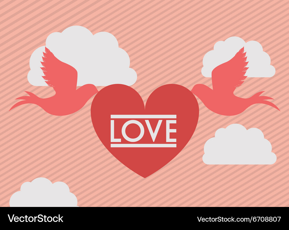 Love letter design Royalty Free Vector Image - VectorStock