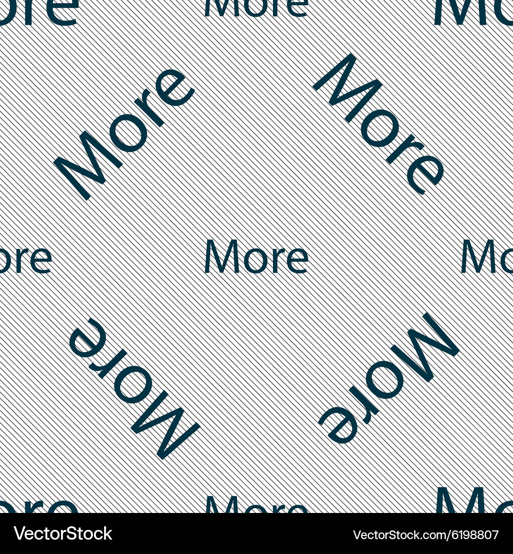 More sign icon details symbol website navigation Vector Image