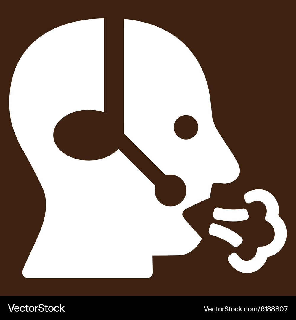 Operator speech icon Royalty Free Vector Image