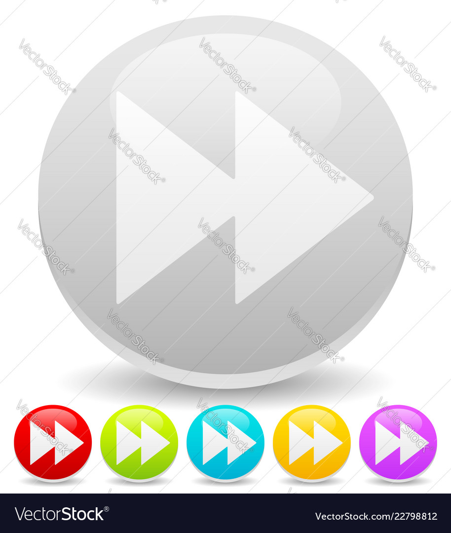 Colorful right arrows forward fast Royalty Free Vector Image