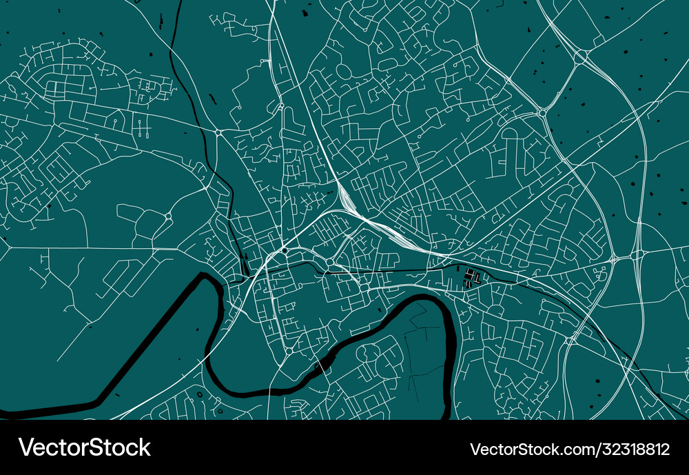 Map city chester england uk Royalty Free Vector Image